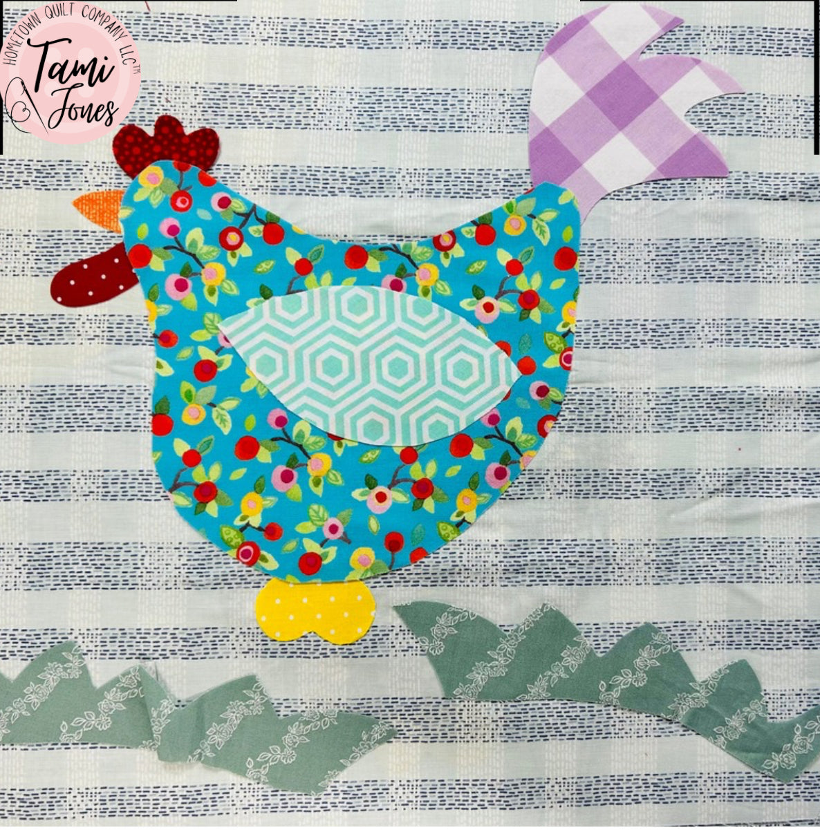 Chicken Eight Printed Template – Hometown Quilt Company
