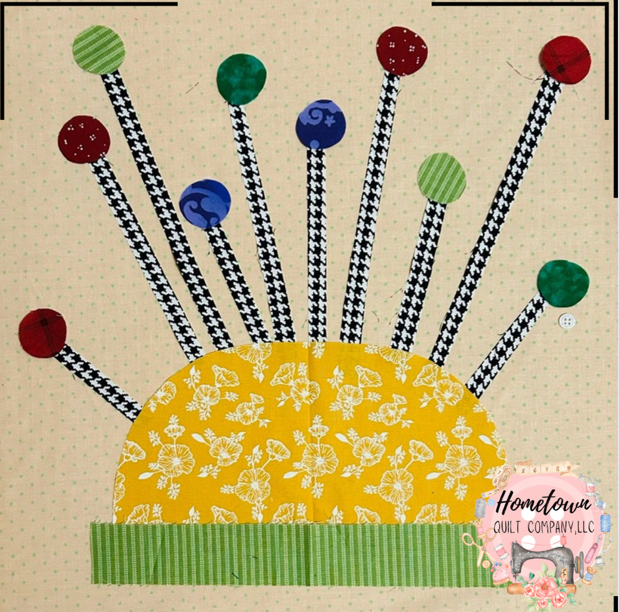Pin Cushion Block Template – Hometown Quilt Company