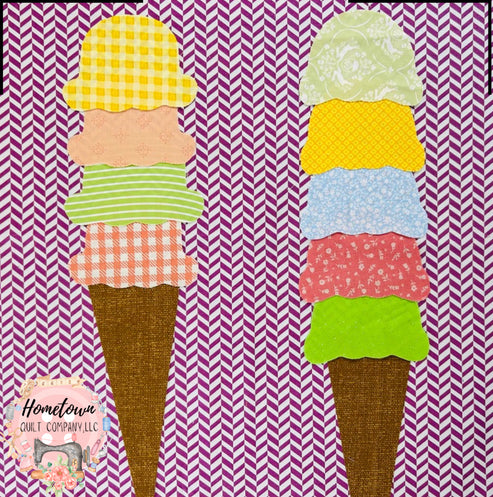 Ice Cream Four Appliqué – Hometown Quilt Company