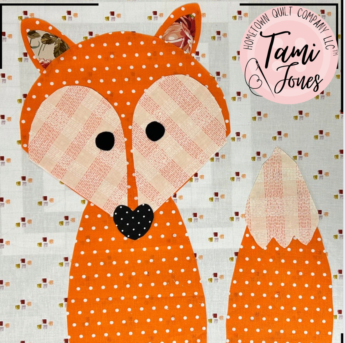 Fox Five Printed Template – Hometown Quilt Company