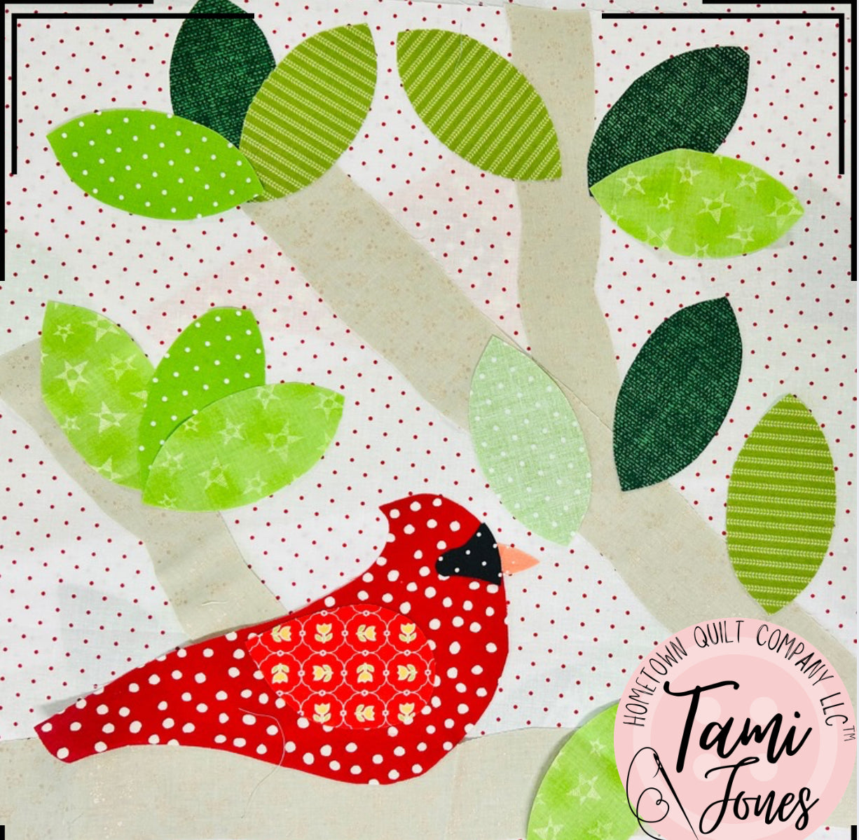 Cardinal One Appliqué – Hometown Quilt Company