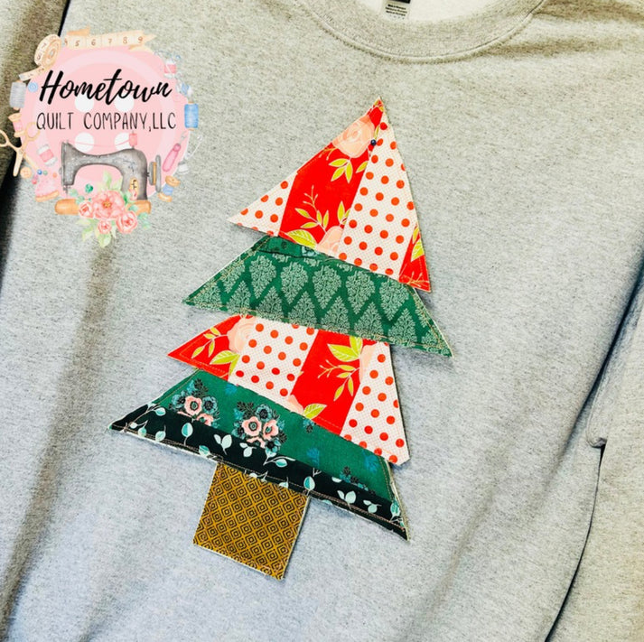 Patchwork Tree 2 Appliqué – Hometown Quilt Company