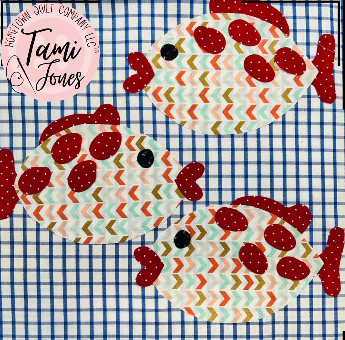 Fish Four Applique – Hometown Quilt Company