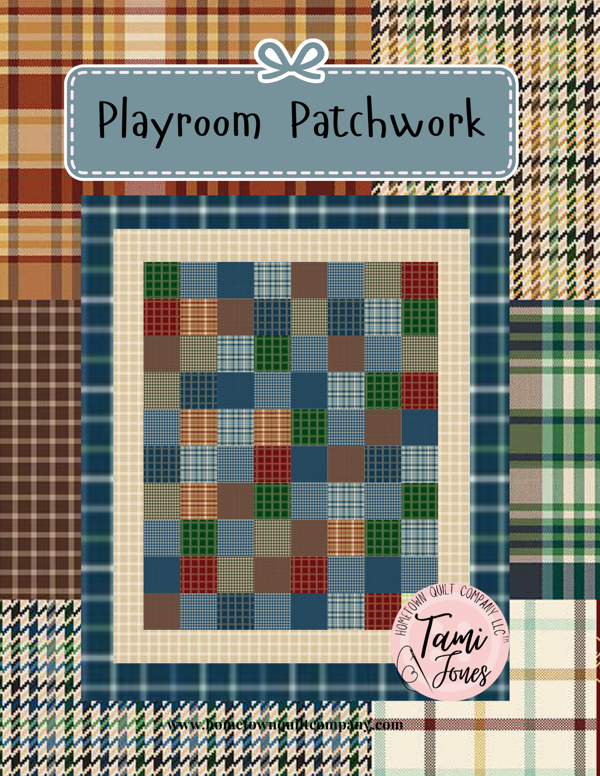 56x64 inch Playroom Patchwork • Plaid Venture – Hometown Quilt Company