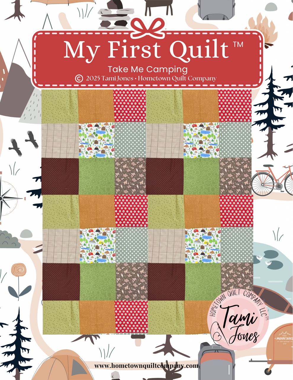 66x86 inch My First Quilt • Take Me Camping – Hometown Quilt Company