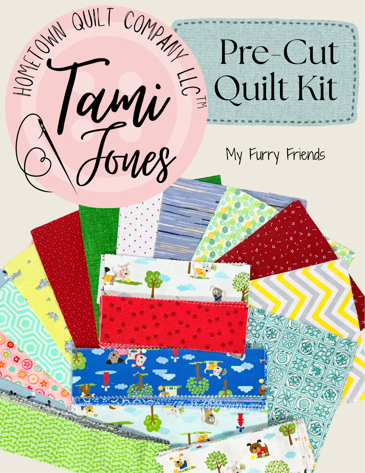 Quilt Kit Building Blocks 69x78 inch • My Furry Friends – Hometown ...